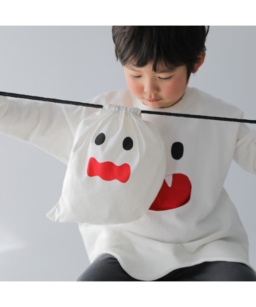 CHEEK ROOM（チークルーム）の「チークルーム おばけ巾着（エコバッグ/サブバッグ）」 - WEAR