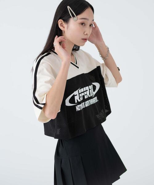 WEGO（ウィゴー）の「WEGO/2ライン切り替えメッシュショートT（Tシャツ/カットソー）」 - WEAR