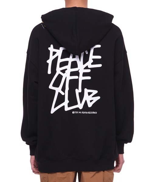 PEACE OFF CLUB（ピースオフクラブ）の「【PEACE OFF CLUB 】タギングロゴ フーディッドスウェットシャツ ...