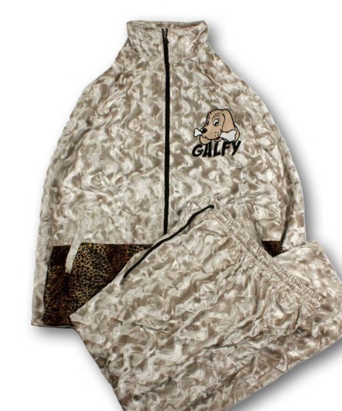 GALFY（ガルフィー）の「GALFY（ガルフィー）いにしえチンピラセットアップ/スタンドネックジャケット＆ワイドパンツ上下セット ...