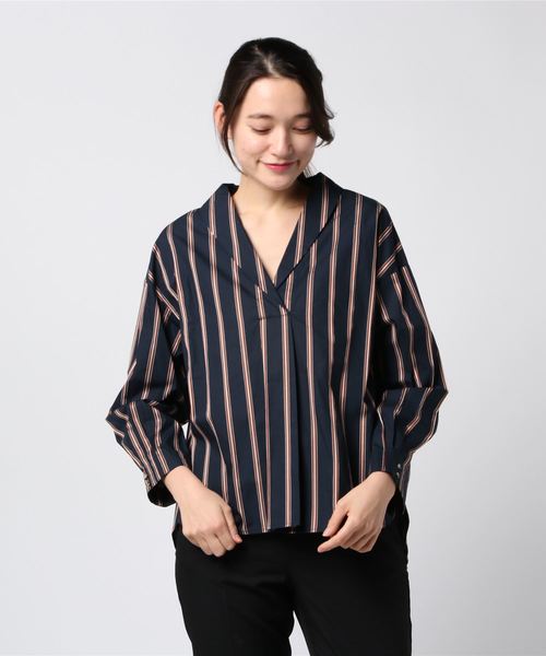 REAC（レアック）の「【REAC/レアック】サテンストライプシャツ SPV（シャツ/ブラウス）」 - WEAR