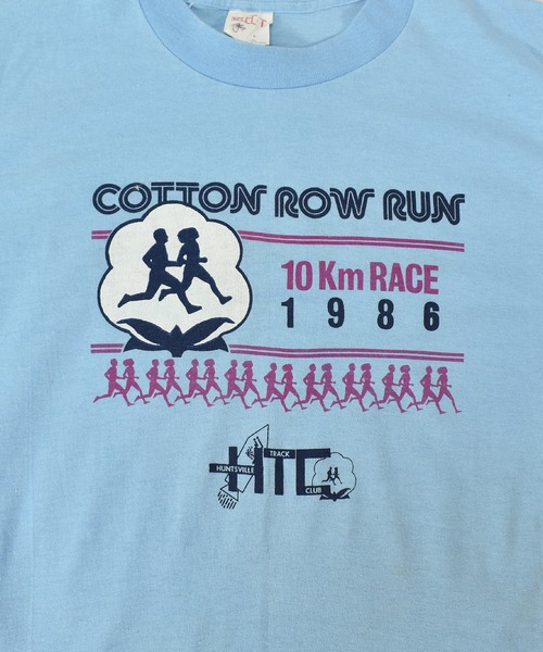 VINTAGE（ヴィンテージ）の「【ヴィンテージ古着】80's ヴィンテージプリントTシャツ USA製 COTTON ROW RUN（Tシャツ ...