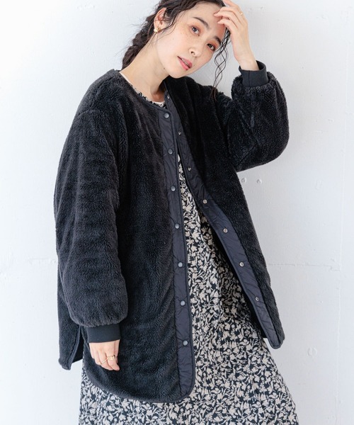 studio CLIP（スタディオクリップ）の「【撥水加工/マシンウォッシャブル】リバーシブルキルトコート（ノーカラーコート）」 - WEAR