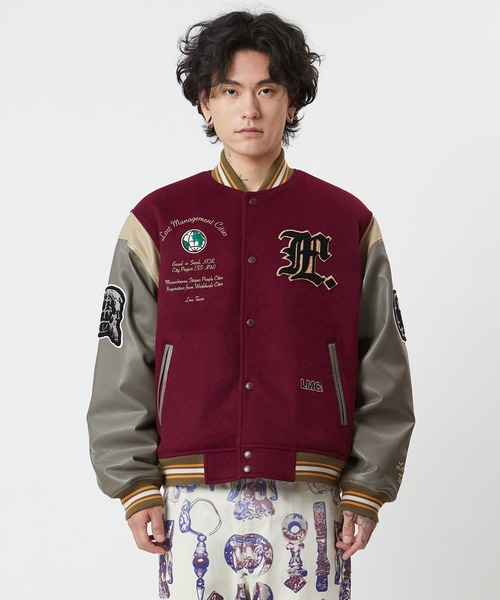 LMCの「【LMC】TEAM WOOL VARSITY JACKET / エルエムシー チーム ウール バーシティー ジャケット（スタジャン ...
