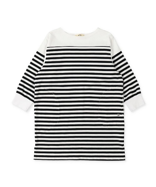 FITH（フィス）の「ボーダー膝下丈ワンピース（ワンピース）」 - WEAR