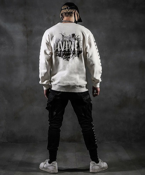 DIVINER（ディヴァイナー）の「Monotone Explosion Sweat（ホワイト）（Tシャツ/カットソー）」 - WEAR