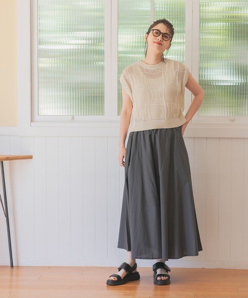 【セール】7ゲージ着丈選べる透かし編みベスト（ベスト）｜studio CLIP（スタディオクリップ）のファッション通販 - ZOZOTOWN