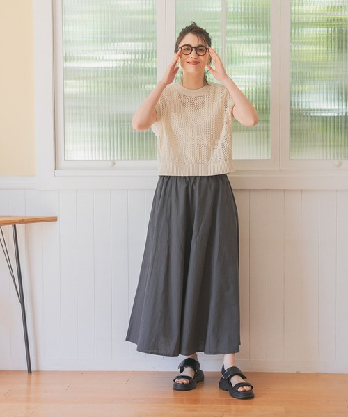 【セール】7ゲージ着丈選べる透かし編みベスト（ベスト）｜studio CLIP（スタディオクリップ）のファッション通販 - ZOZOTOWN