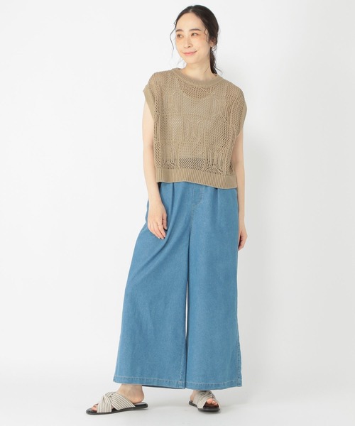 【セール】7ゲージ着丈選べる透かし編みベスト（ベスト）｜studio CLIP（スタディオクリップ）のファッション通販 - ZOZOTOWN