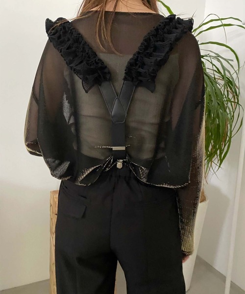 AMERI（アメリ）の「UND PLEATS GATHER SUSPENDER PANTS（その他パンツ）」 - WEAR