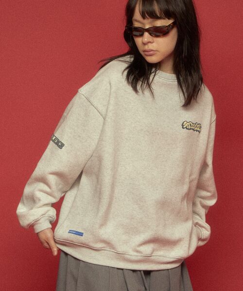 SEQUENZ（シークエンズ）の「【SEQUENZ（シークエンズ）】GRAFFITI C/N SWEAT / グラフィティ オーバーサイズ ヴィンテージライク ステッチ 裏起毛（スウェット ...