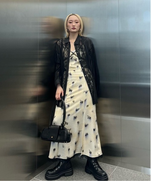 Ameri（アメリ）の「LONG HANDLE RECTANGLE BAG（ハンドバッグ）」 - WEAR