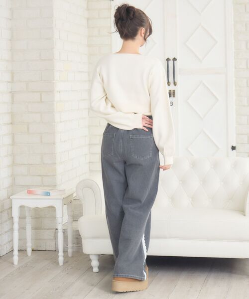 セール】レースデザインデニムPT（その他パンツ）｜ems excite（エムズ