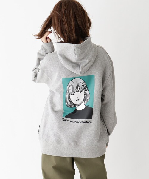 BASECONTROL（ベースコントロール）の「 イラストレーター Mar 限定 プリントスウェットパーカー（パーカー）」 - WEAR