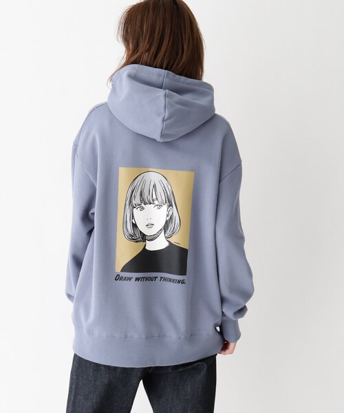 BASECONTROL（ベースコントロール）の「 イラストレーター Mar 限定 プリントスウェットパーカー（パーカー）」 - WEAR