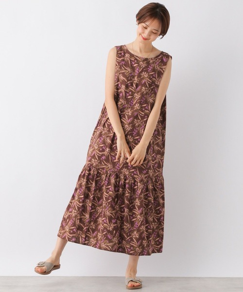 LEPSIM（レプシィム）の「【WEB限定】リネンMIX柄ノースリワンピース 180761（ワンピース）」 - WEAR