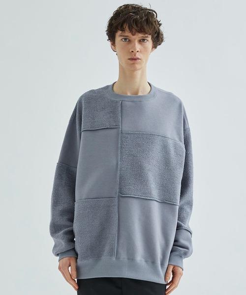 Name.（ネーム）の「STUDIOUS別注 PATCHWORK SWEAT（スウェット）」 - WEAR