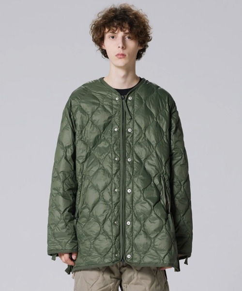 TAION（タイオン）の「【TAION / タイオン】ミリタリー M65 ライナーWジップ ダウンジャケット-ソフトシェル（ダウンジャケット/コート）」 - WEAR