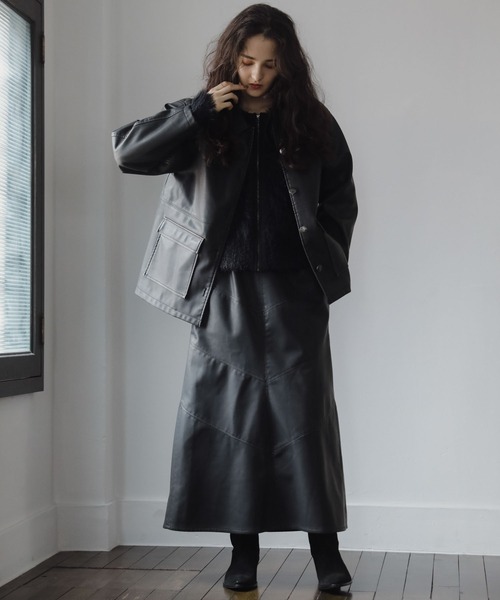 ESCAR（エスカー）の「 ESCAR シャギーニットジャケット（その他アウター）」 - WEAR