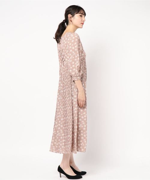 WILLSELECTION（ウィルセレクション）の「単色フラワー2WAY楊柳ワンピース（ワンピース）」 - WEAR
