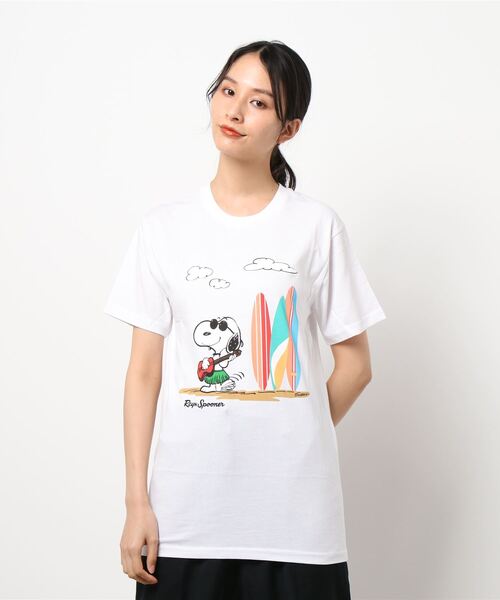 tone（トーン）の「【PEANUTS/ピーナッツ】UKULELE SNOOPY TEE(UN)（Tシャツ/カットソー）」 - WEAR
