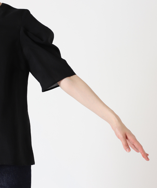 journal standard L'essage（ジャーナルスタンダードレサージュ）の「《追加2》IPEKERタックハーフスリーブブラウス（シャツ/ブラウス）」 - WEAR