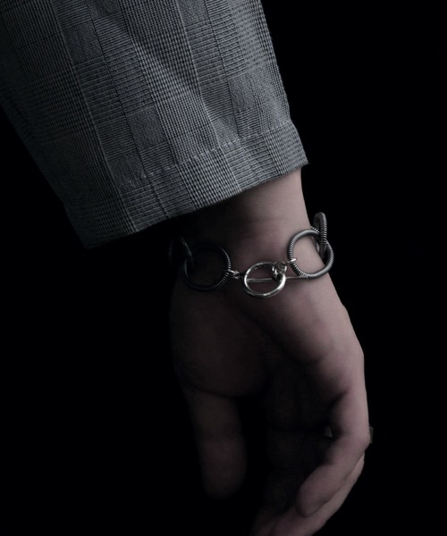 【YArKA/ヤーカ】narrow coil oval parts bracelet [bnel] / コイルパーツブレスレット（ブレスレット ...