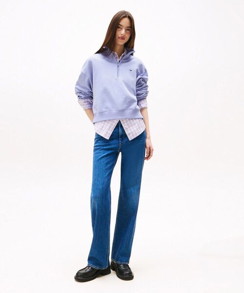 トミー ジーンズ（ JEANS）/ボクシィーハーフジップスウェット セール】ボクシィーハーフジップスウェット（スウェット）｜TOMMY