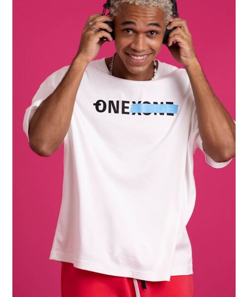 ONEXONE（ワンフォーワン）の「【ONEXONE】テープ Tシャツ（Tシャツ/カットソー）」 - WEAR