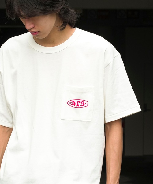 DTS POCKET S/S T-SHIRTS/ドッグタウンライトウェイト胸ワンポイントブランドロゴプリント半袖Tシャツ（Tシャツ/カットソー ...