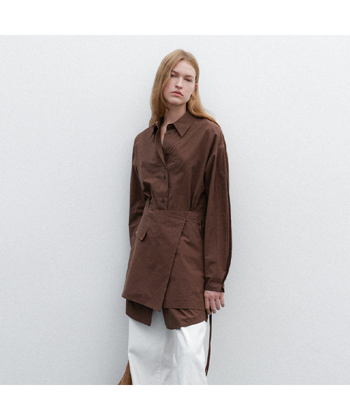 ATELIER NAIN（アトリエナイン）の「AVERY LAYERED SHIRT ONE PIECE(OP-6296)（ワンピース ...