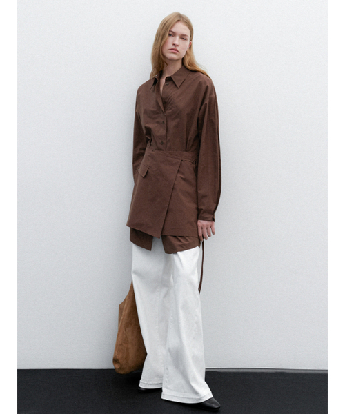 ATELIER NAIN（アトリエナイン）の「AVERY LAYERED SHIRT ONE PIECE(OP-6296)（ワンピース ...