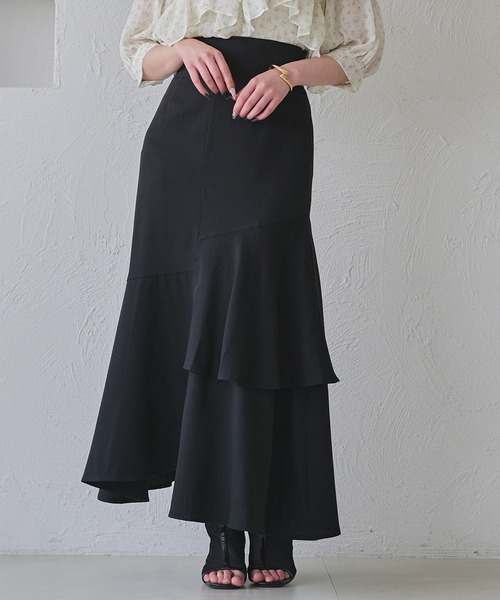 Ambre Neige（アンブルネージュ）の「frill tiered skirt / フリルティアードスカート（スカート）」 - WEAR