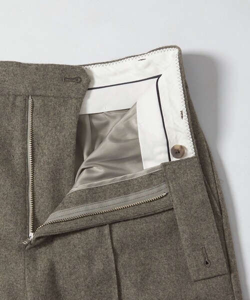 セール】毛ポリエステル フランネルパンツ（スラックス