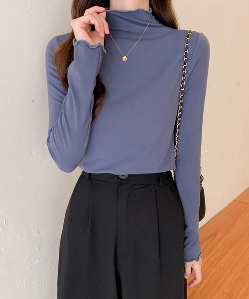 Mellow High Neck Inner Tops / メロウハイネックインナートップス（Tシャツ/カットソー）｜ROOPTOKYO ...