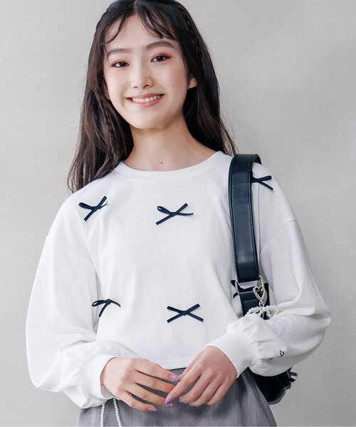 【セール】りぼんリブロンT（Tシャツ/カットソー）｜algy（アルジー）のファッション通販 - ZOZOTOWN