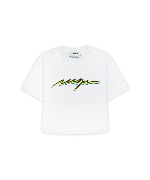 MSGM（エムエスジーエム）の「MSGM NEON SIGN LOGO Tシャツ（Tシャツ/カットソー）」 - WEAR
