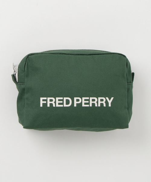 FRED PERRY（フレッドペリー）の「FRED PERRY CANVAS POUCH(M) (GREEN)（ポーチ）」 - WEAR