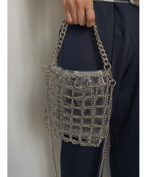 AMERI（アメリ）の「GRILL CHAIN BAG（ハンドバッグ）」 - WEAR