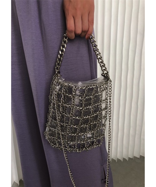 AMERI（アメリ）の「GRILL CHAIN BAG（ハンドバッグ）」 - WEAR