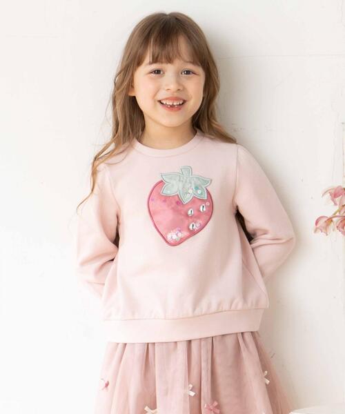 any Fam（エニィファム）の「【140-150cm】モチーフアップリケ 裏毛 長袖トレーナー（スウェット）」 - WEAR