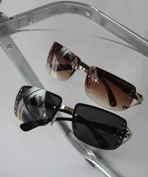 Port（ポート）の「【 antique andico / アンティーク アンディコ 】 グラデーション リムレス サングラス（サングラス ...