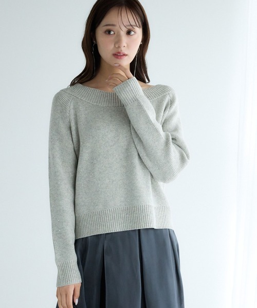 Andemiu（アンデミュウ）の「スパンコールVネックニット291338（ニット/セーター）」 - WEAR