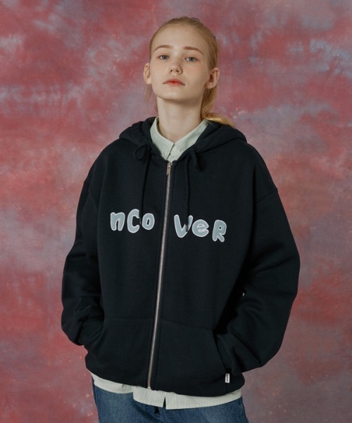 NCOVER（エヌカバー）の「【NCOVER 】Signature patch logo hoodie zipup / シグネチャーパッチロゴ ...