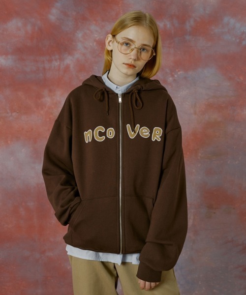 NCOVER（エヌカバー）の「【NCOVER 】Signature patch logo hoodie zipup / シグネチャーパッチロゴ ...