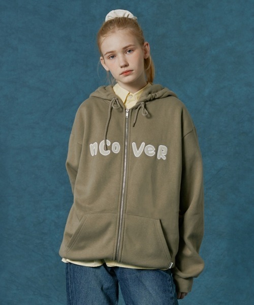 NCOVER（エヌカバー）の「【NCOVER 】Signature patch logo hoodie zipup / シグネチャーパッチロゴ ...