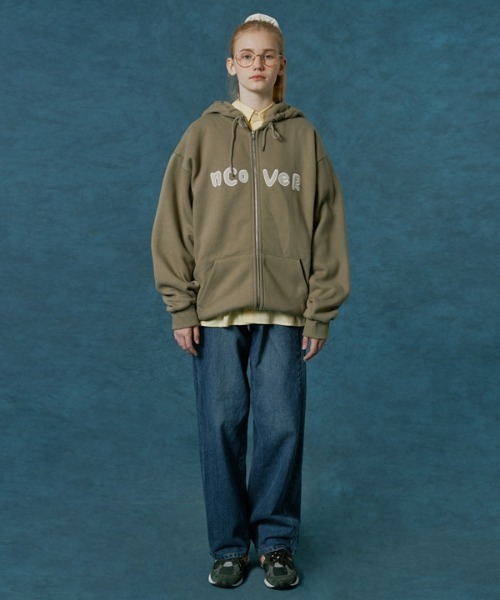 NCOVER（エヌカバー）の「【NCOVER 】Signature patch logo hoodie zipup / シグネチャーパッチロゴ ...