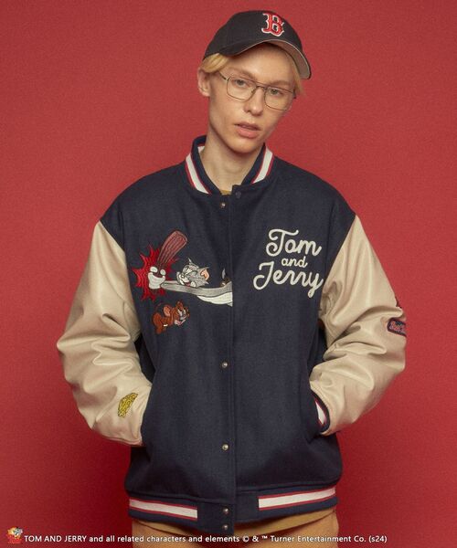 SEQUENZ（シークエンズ）の「【SEQUENZ（シークエンズ）】TJ STADIUM JACKET / トムジェリ 刺繍 ジャケット オーバーサイズ（スタジャン）」 - WEAR