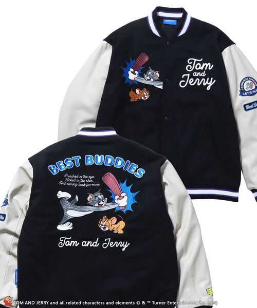 SEQUENZ（シークエンズ）の「【SEQUENZ（シークエンズ）】TJ STADIUM JACKET / トムジェリ 刺繍 ジャケット オーバーサイズ（スタジャン）」 - WEAR