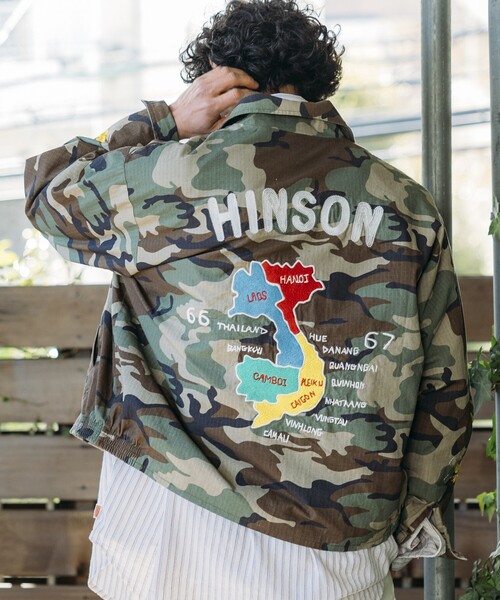 HINSON（ヒンソン）の「HINSON/ヒンソン サテンツイルベトジャン/フェード加工（ブルゾン）」 - WEAR